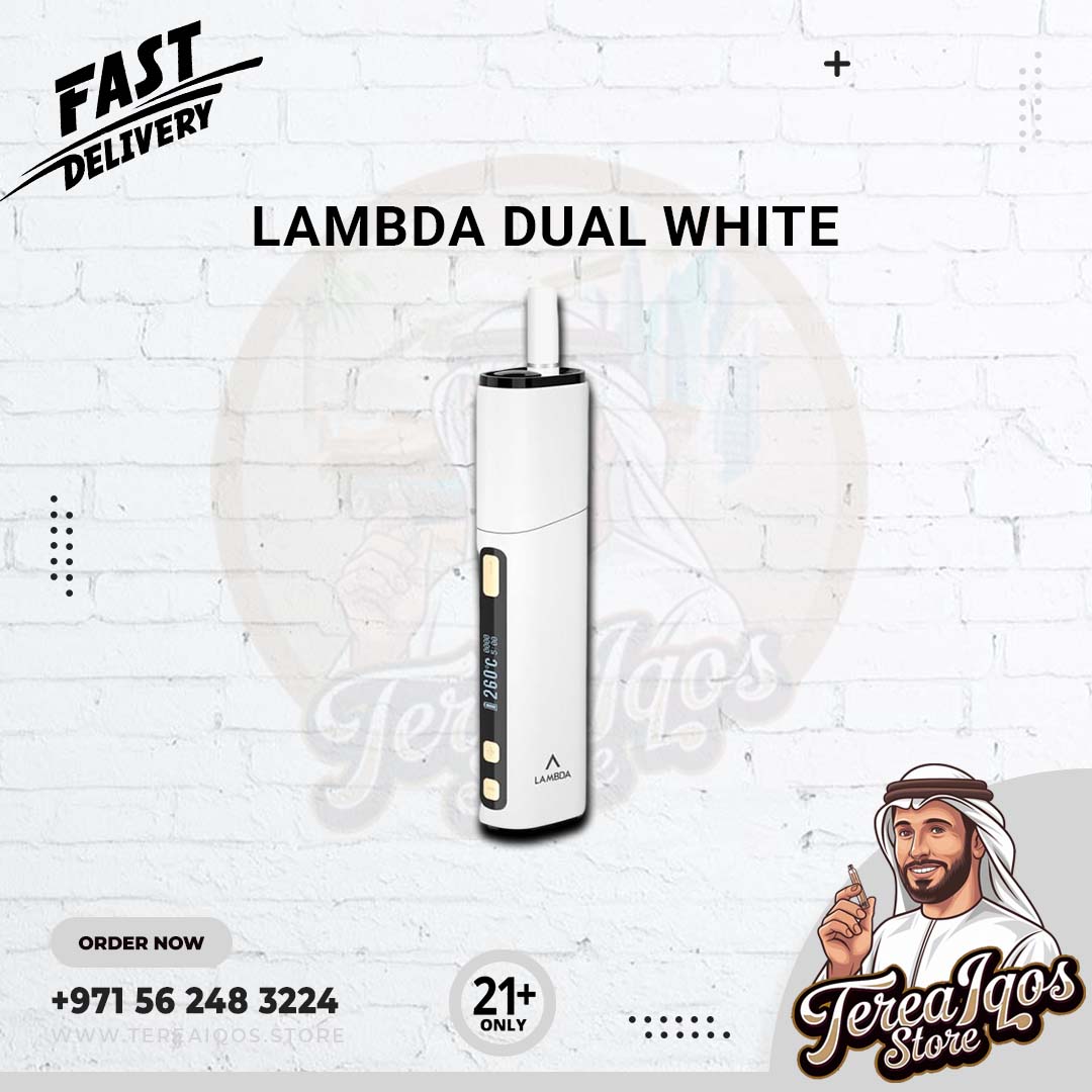 LAMBDA DUAL White | Best Heat-Not-Burn Device in Dubai – TEREA IQOS STORE