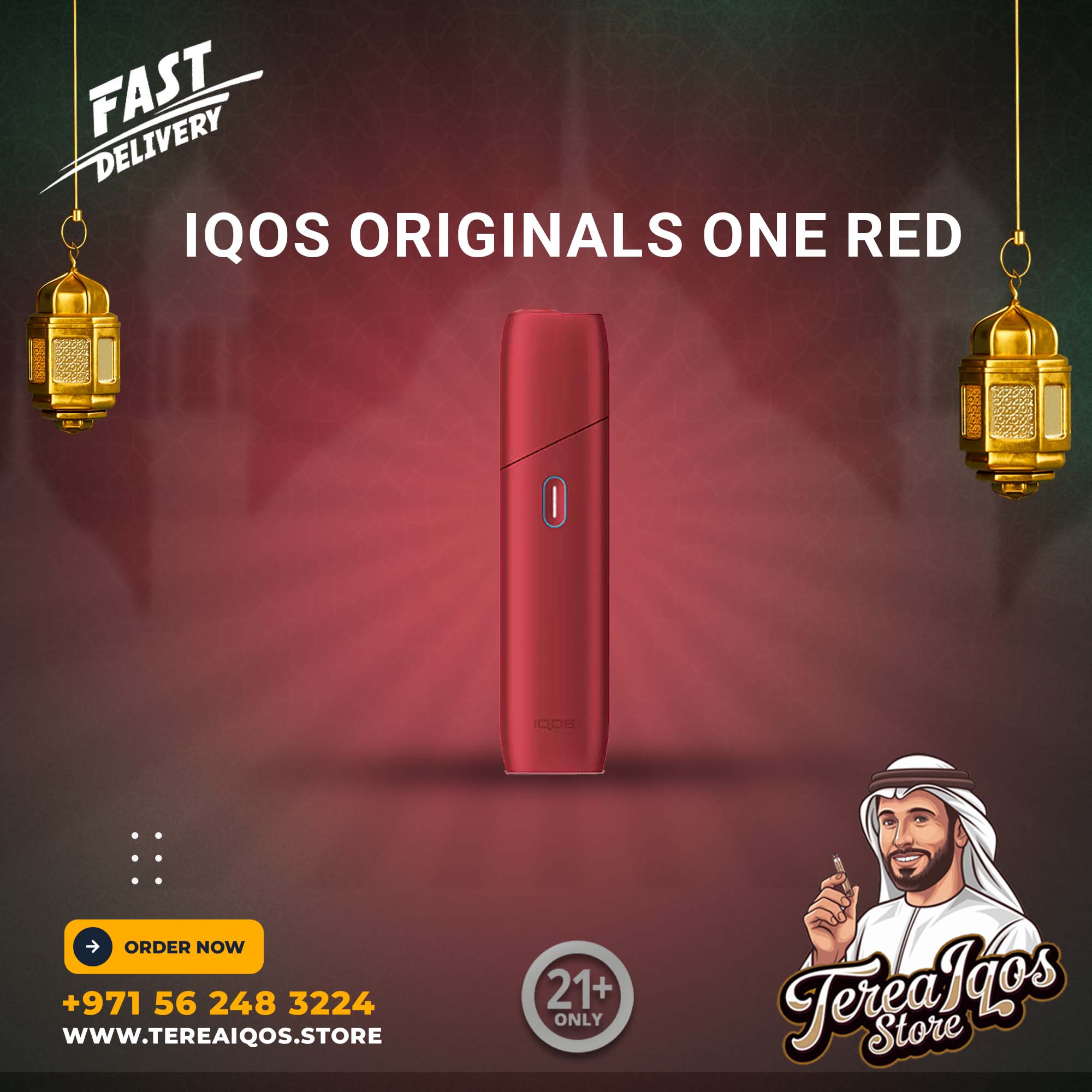 Buy IQOS Originals One Red Device in UAE | Smoke-Free HEETS Device ...